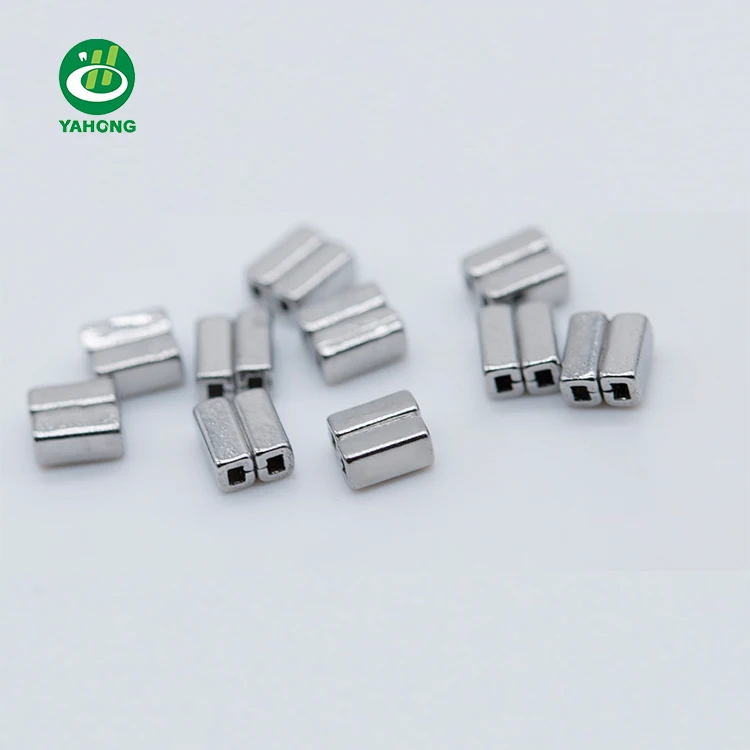 Dental Crimpable Double Tubes Ortho Stops Metal Bracket Orthodontic ...