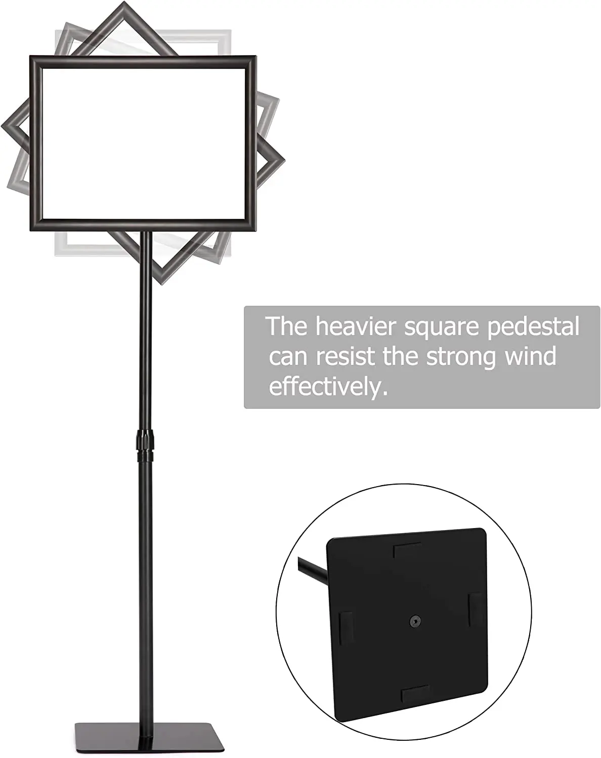 11 X 17 Inch Sign Holder - Adjustable Pedestal Poster Stand