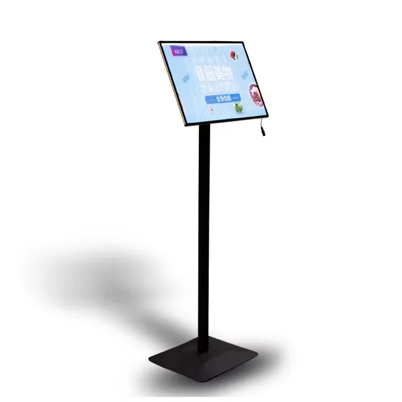 Wholesale A2 Led Menu Stand Led Poster Display Stand Steel Light Box ...