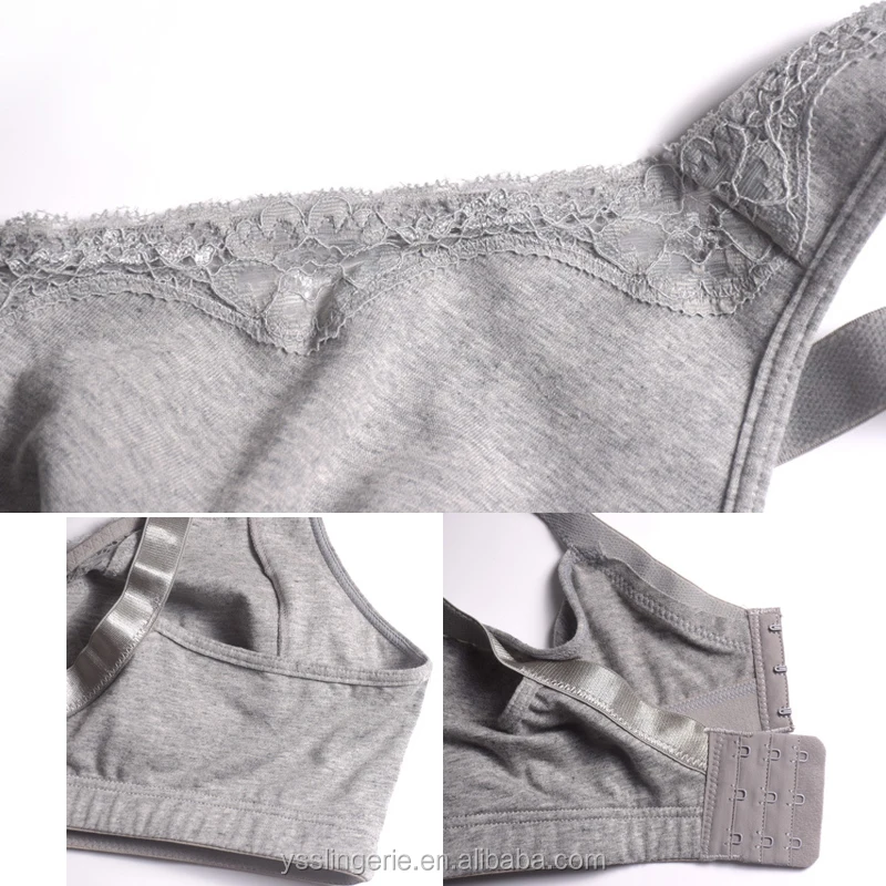 Customized Labels Lace Sports Bra For Big Women Lingerie All Cotton ...