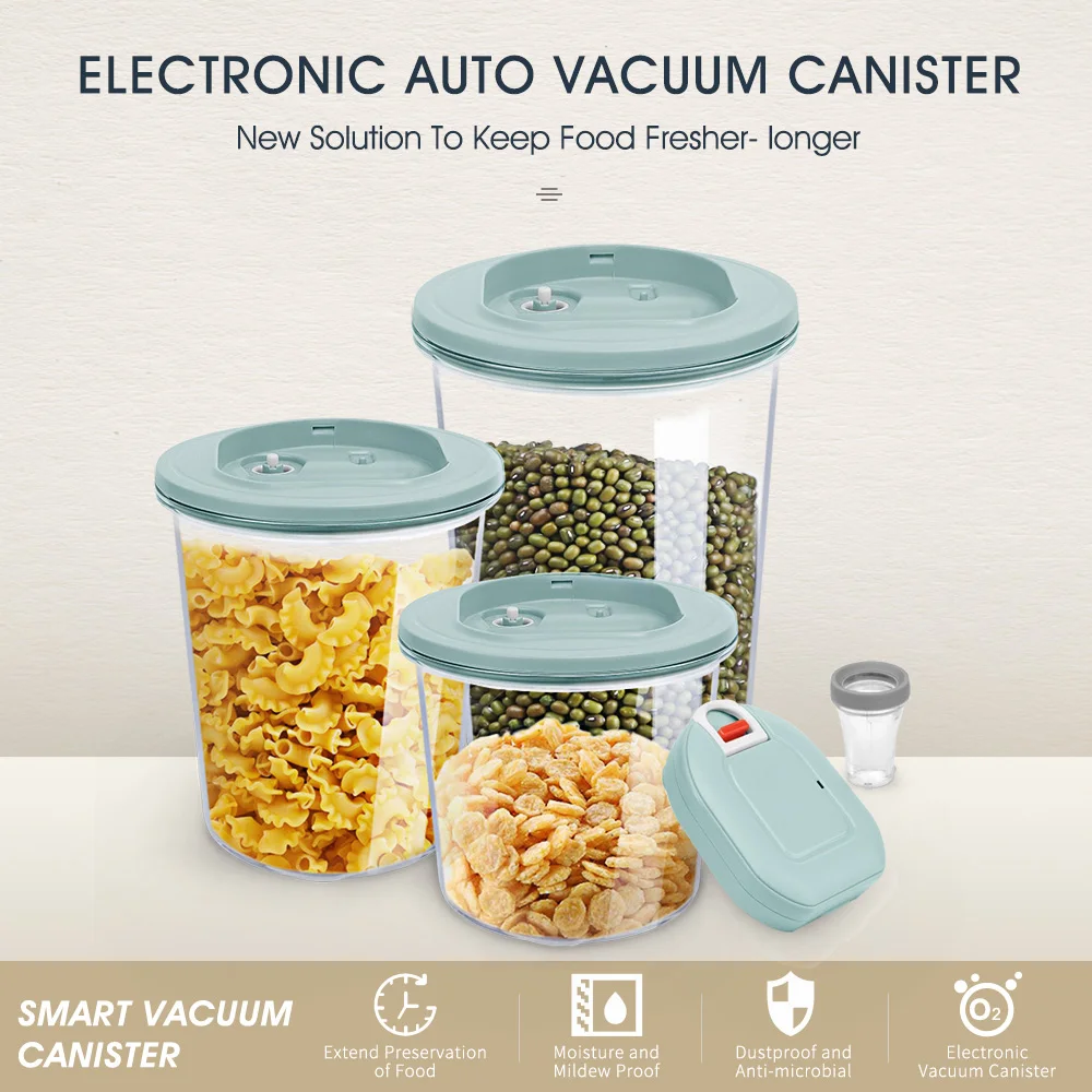 Yumyth Food Vacuum Canisters - Preserve Freshness Automatically