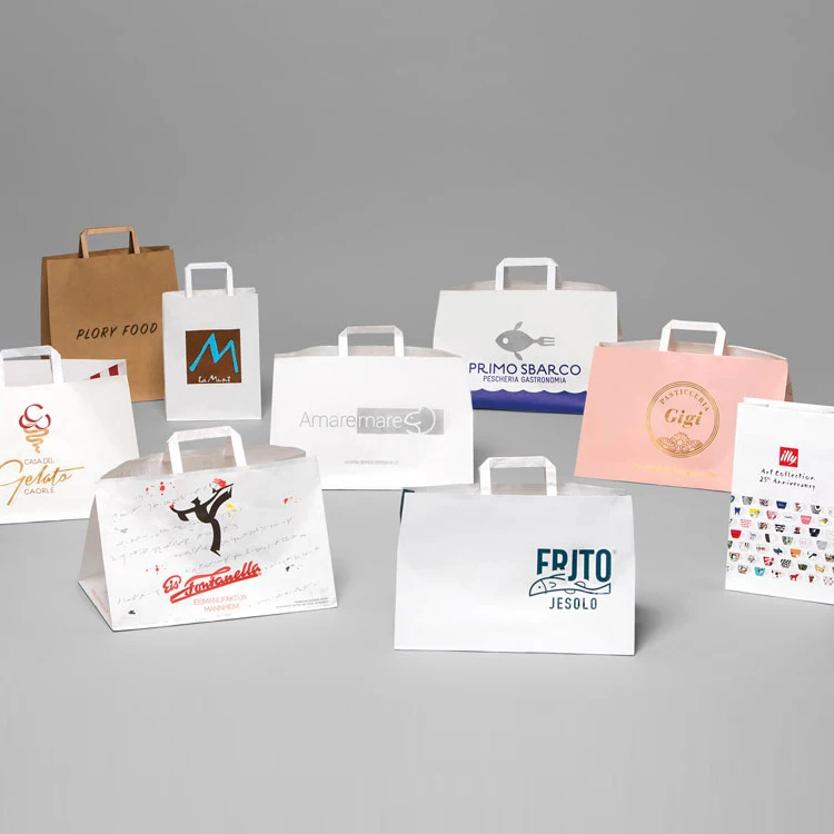 Custom Bags With Logo Luxury Shopping Bag With Logos Takeaway Cup ...