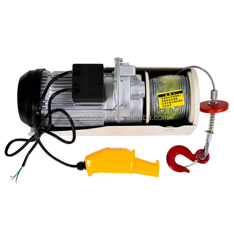 Small Electric Winch 220v Mini Hoist 100kg To 1000kg - Buy Winch 220v ...