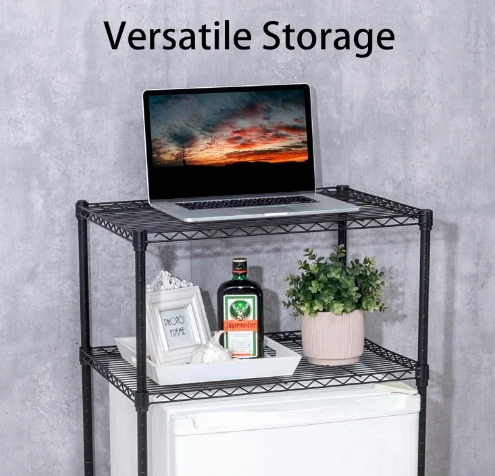 Zedesey Mini Fridge Shelf Metal Storage Rack Mini Fridge And Microwave ...