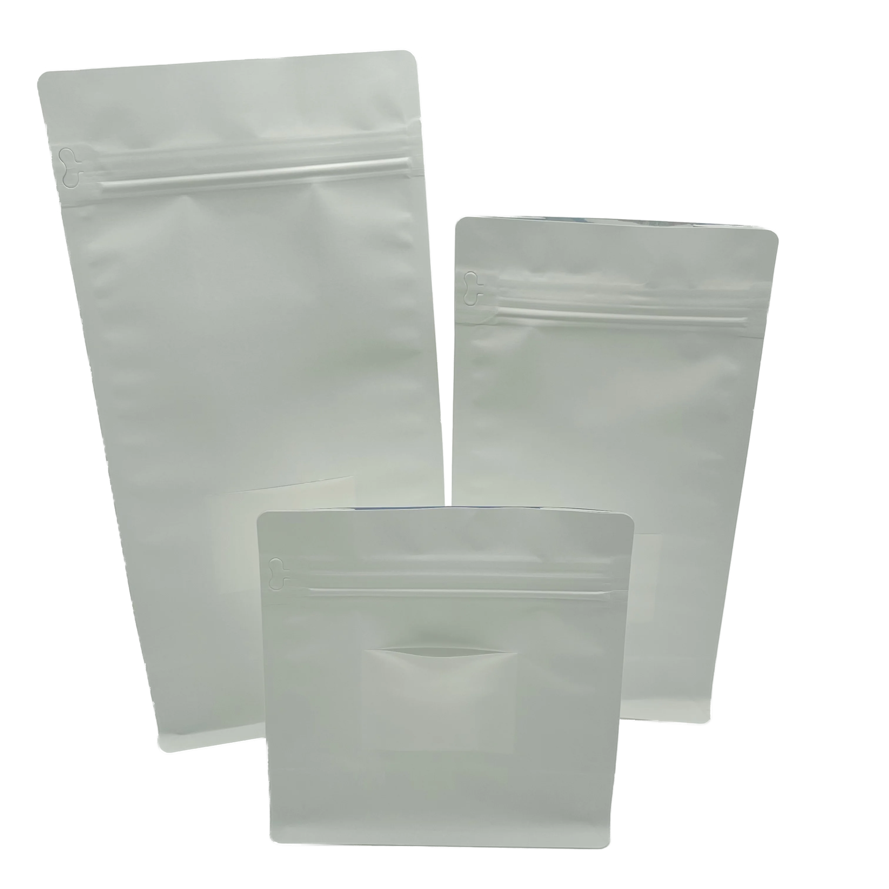 Custom UV Logo Card Slit Stand-up Flat Bottom 8 Side Sealed Coffee Bean ...