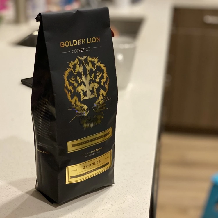 AT PACK 12oz Eco Friendly Matte Black Coffee Bags Valve 250g 500g 1kg ...