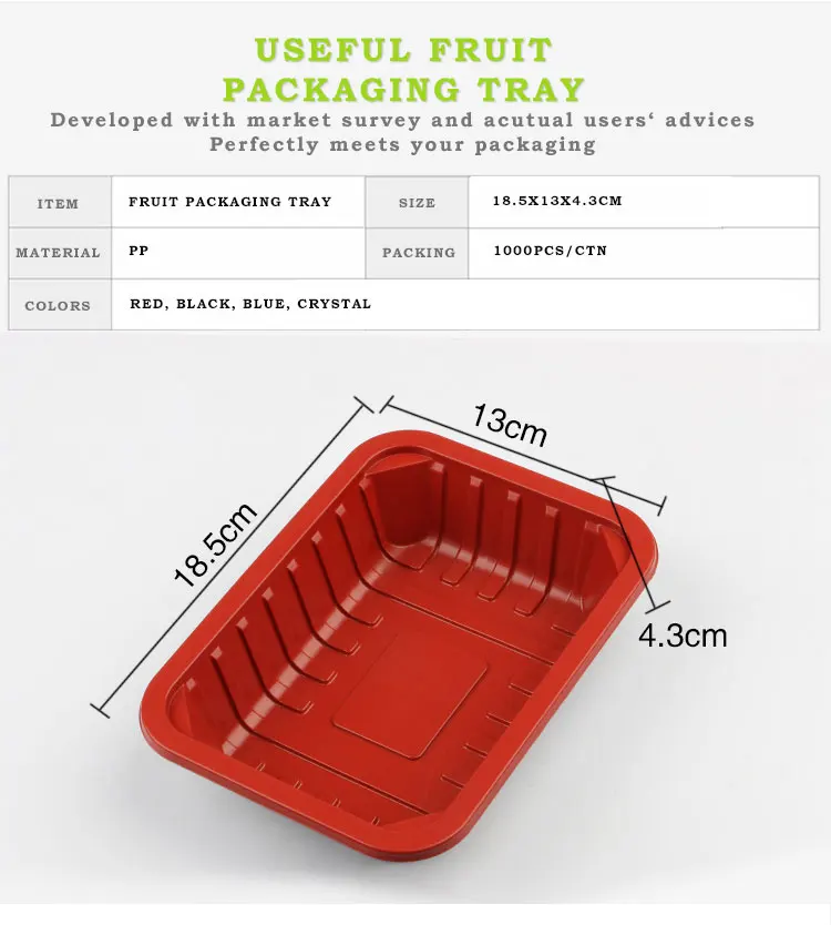 Supermarket Vegetable Display Packaging Plastic Boxes Fruit Tray ...
