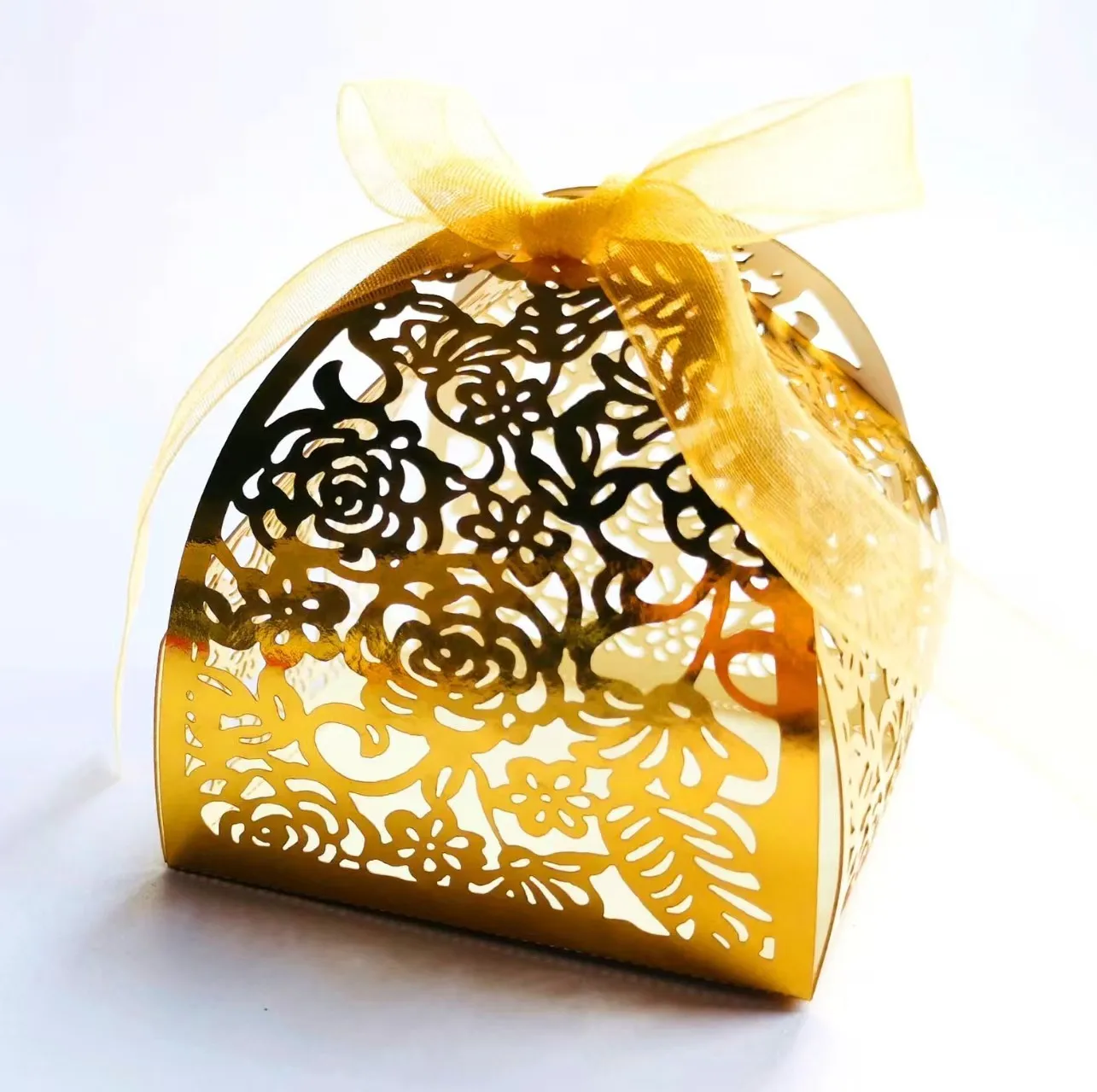 Hollow Sweet Gift Box with Ribbon - European-style Creative Wedding and ...
