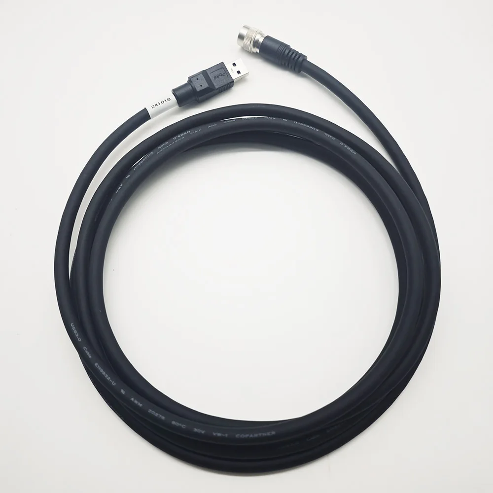 Machine Vision Cable Hirose 6 Pin Male to USB 3.0 A Male CCD Industrial ...