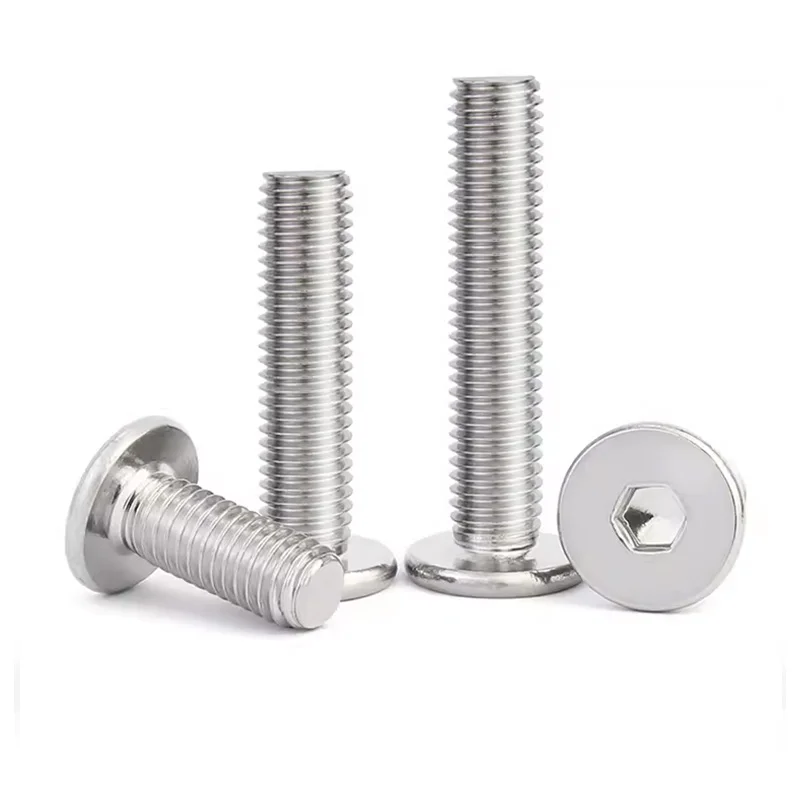 304 Stainless Steel Allen Wafer Ultra Low Profile Thin Flat Head Hexagon Socket Machine Screws ...