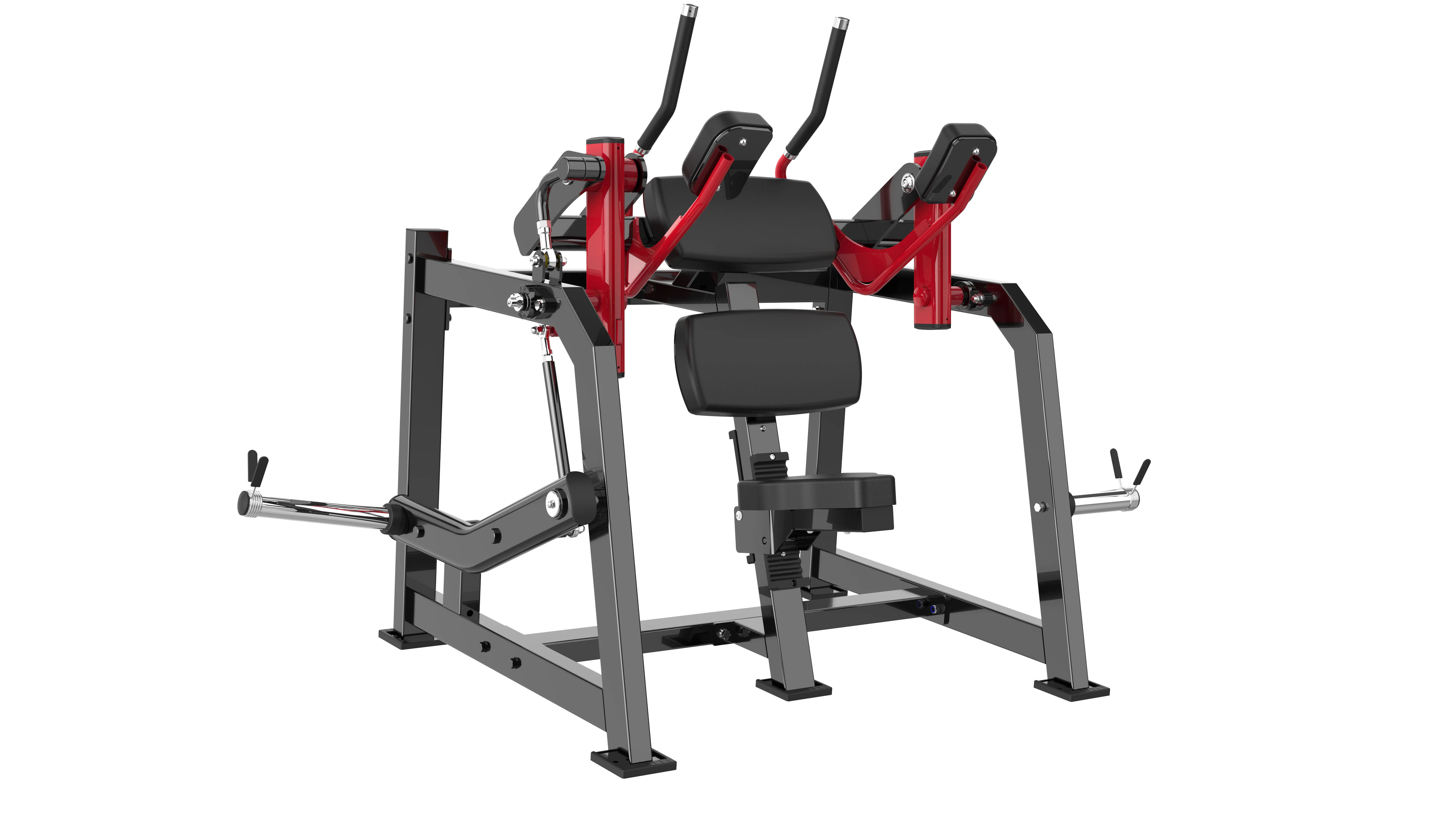 LINEAR LEG PRESS INCLINE PEC FLY PLATE-LOADED ISO-LATERAL ROW - MBH FITNESS