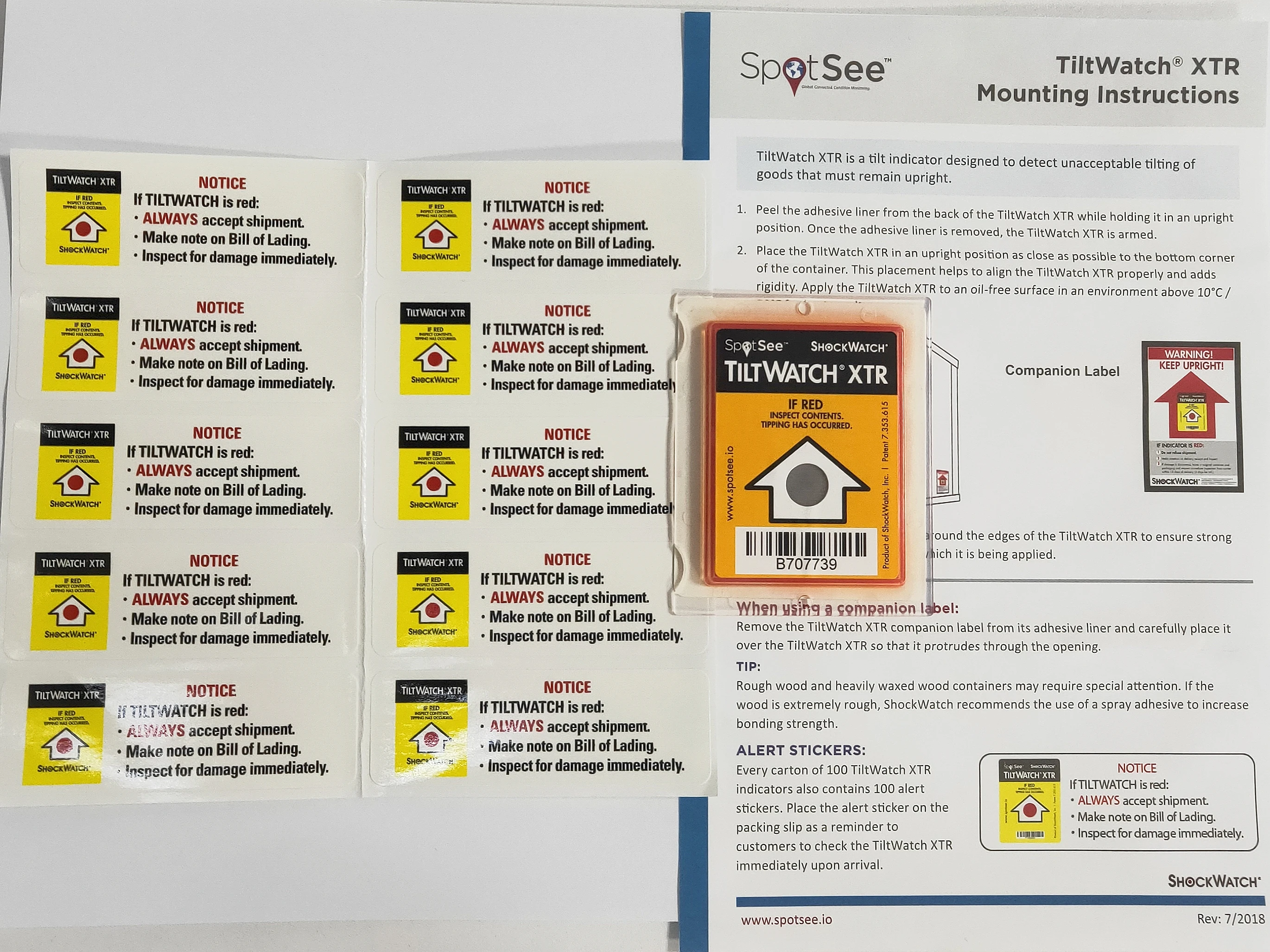 Shock Indicator Labels - Reliable Tilt Detection Solutions
