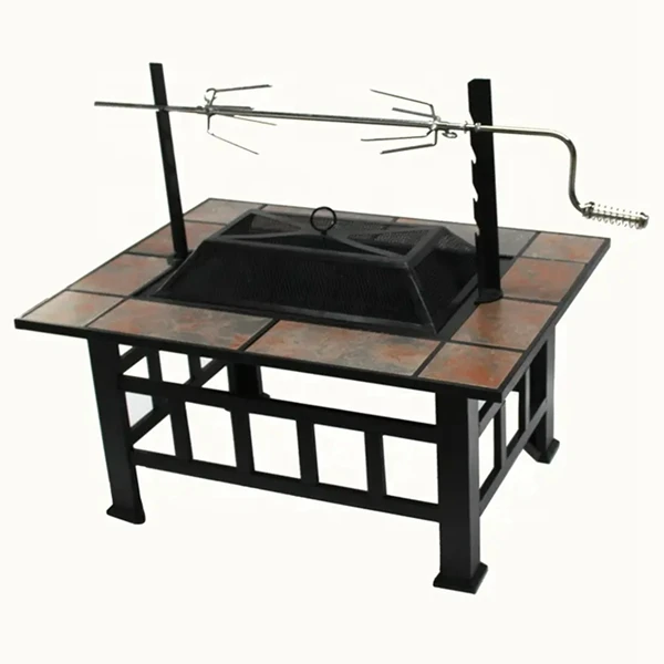 Garden Diy Fire Pit Table Brazier With Bbq Grill - Buy Diy Table ...