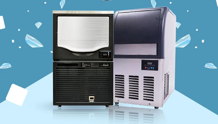 Restaurant Automatic Ice Machine Ice Cube Machine 90kg/24hrs Ice Cube ...