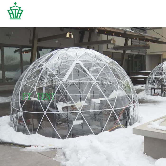 4m Igloo Geodesic Restaurant - Clear Transparent Dome Tent