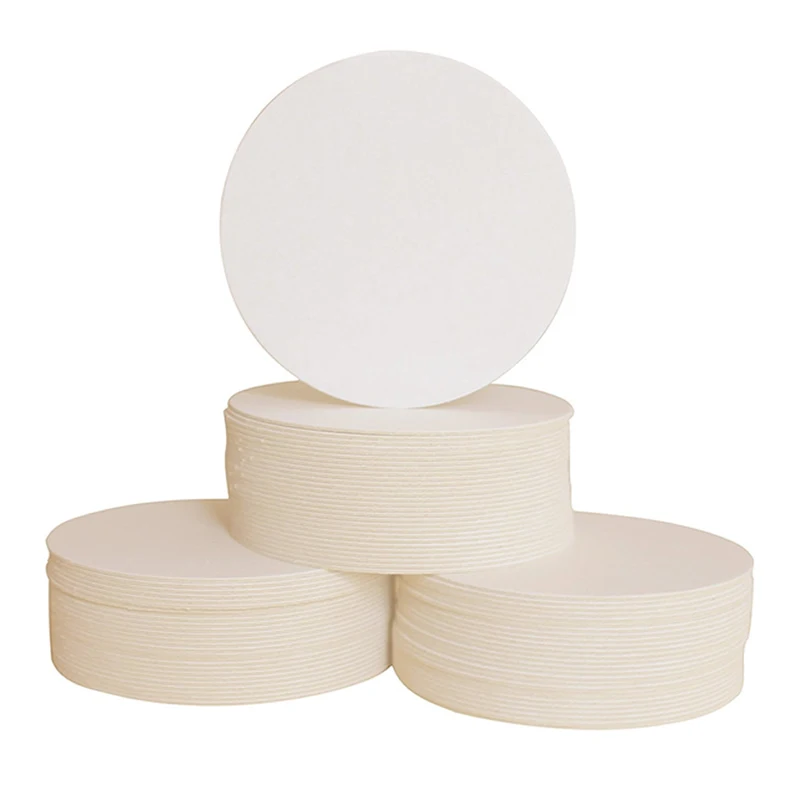 Customizable Logo Blank Absorb Paper Pulp Board Coaster For Office ...
