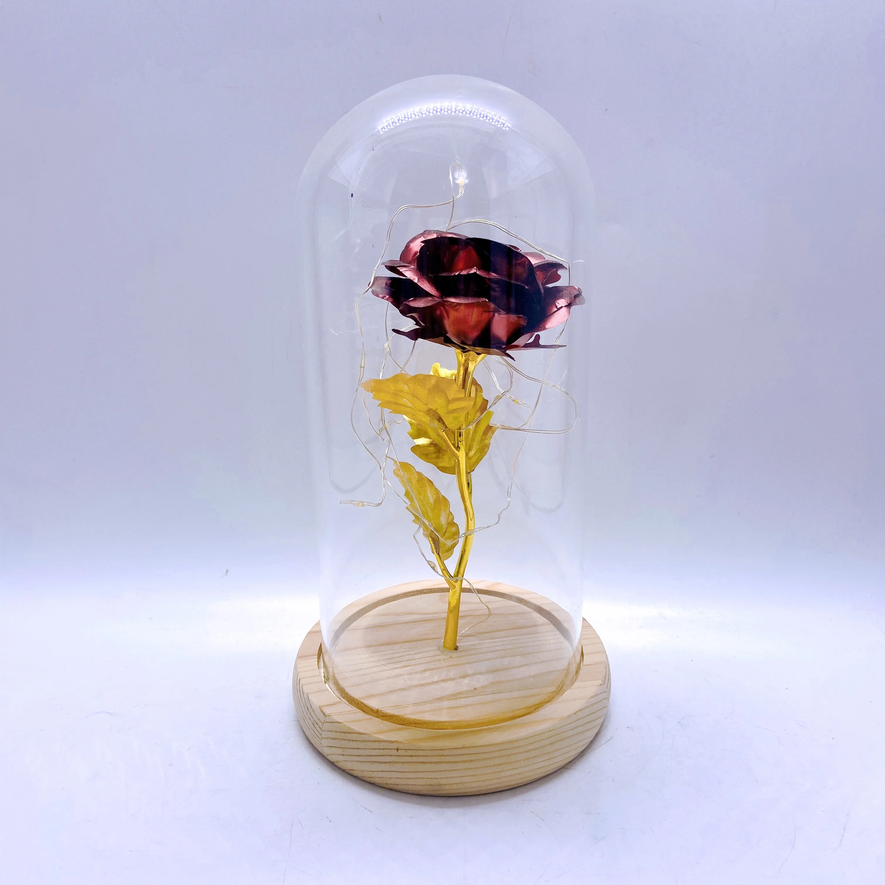 Wholesale Forever Long Lasting Immortal Preserved Rose In Glass Dome ...