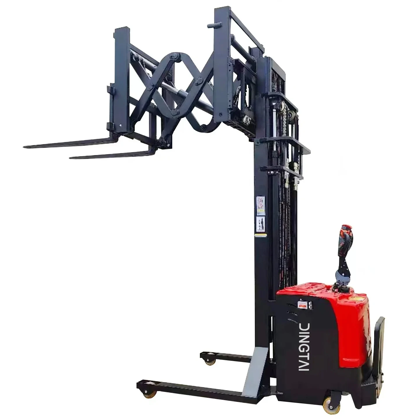 2000kg Full Electric Standing Double Extension Forward Pallet Forklift ...