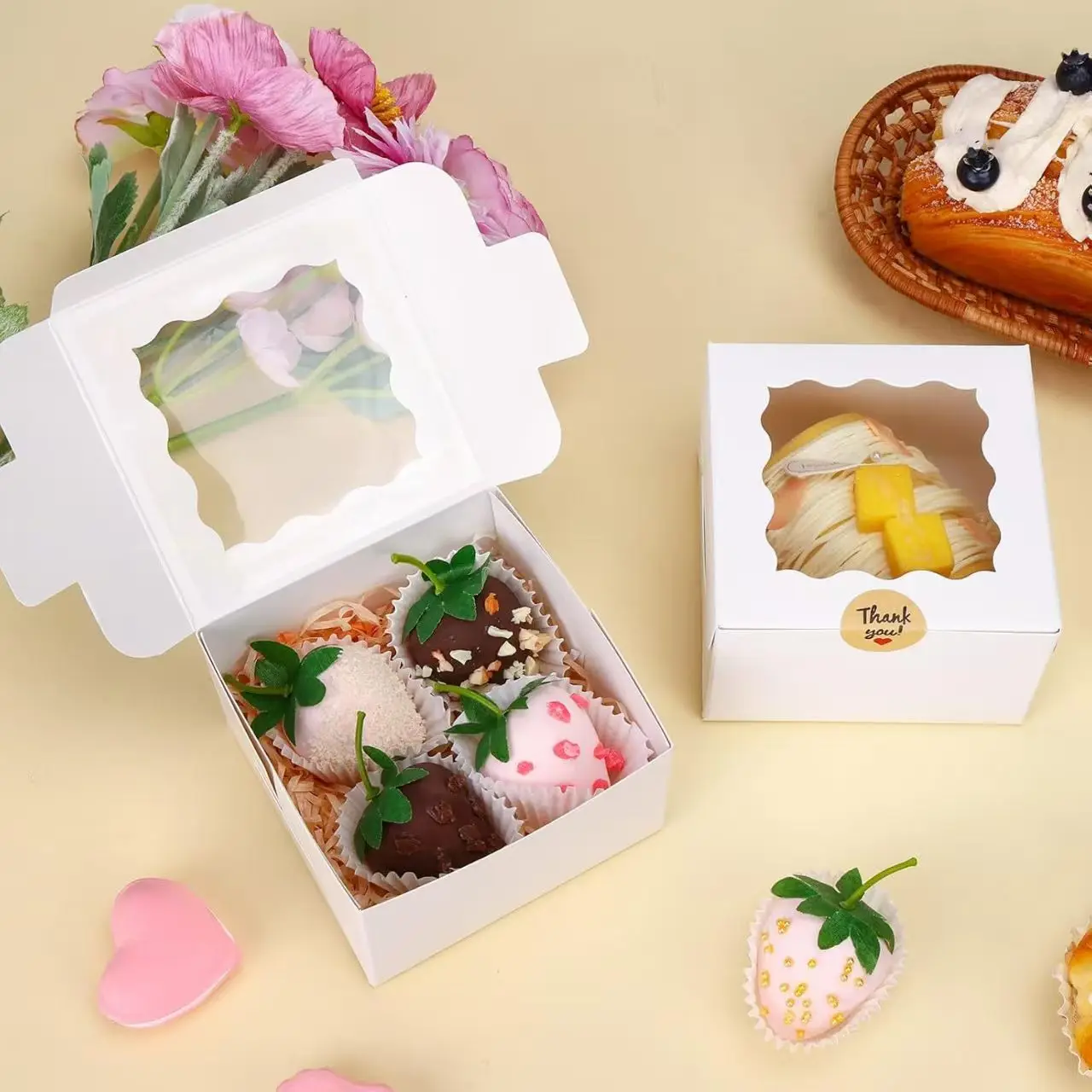 Paper Box Packaging for Baking Cookies, Biscuits, Window-opening Baking ...