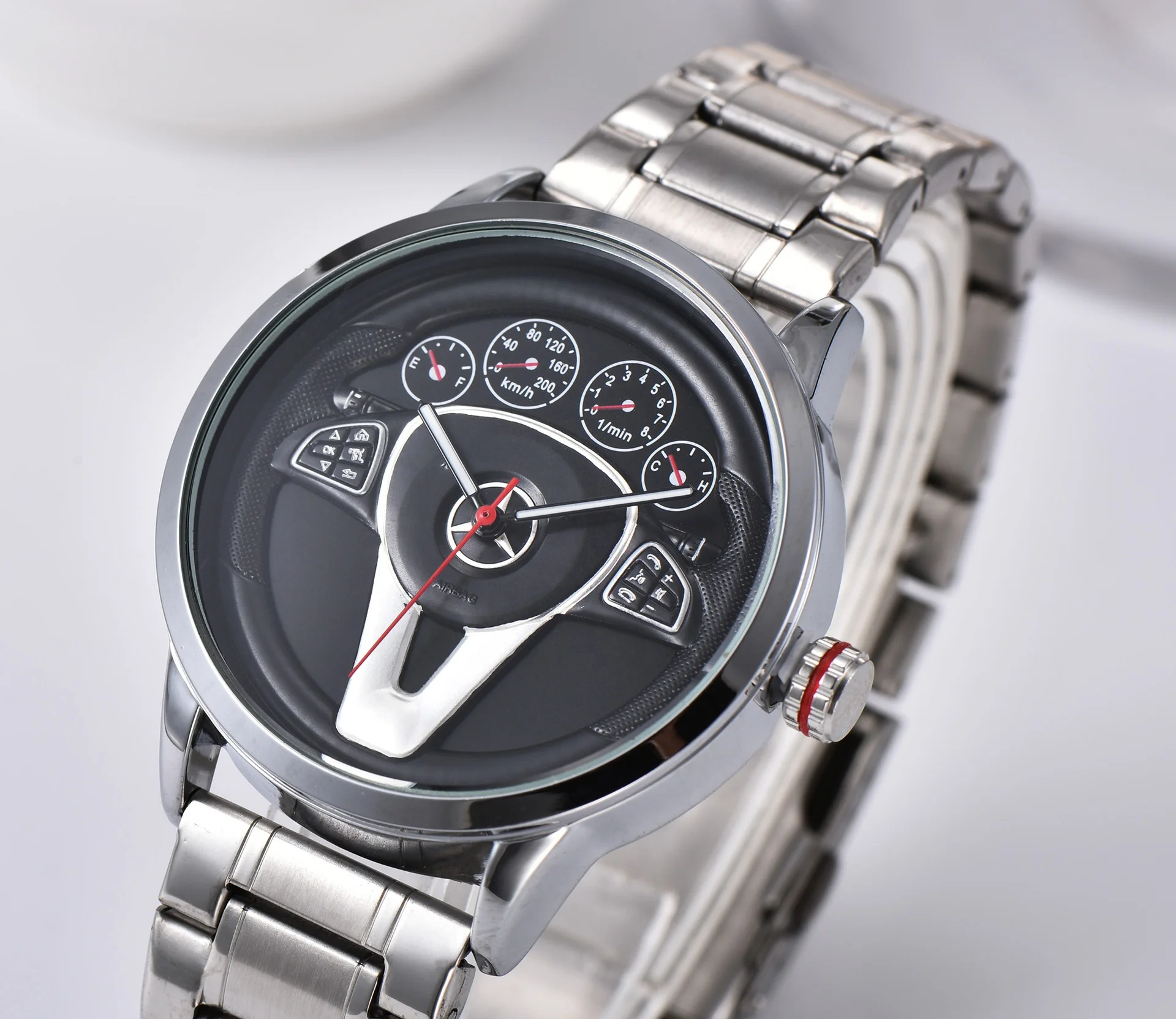 Luxury Mens Quartz Rim Watch - Car Wheel Watches Reloj