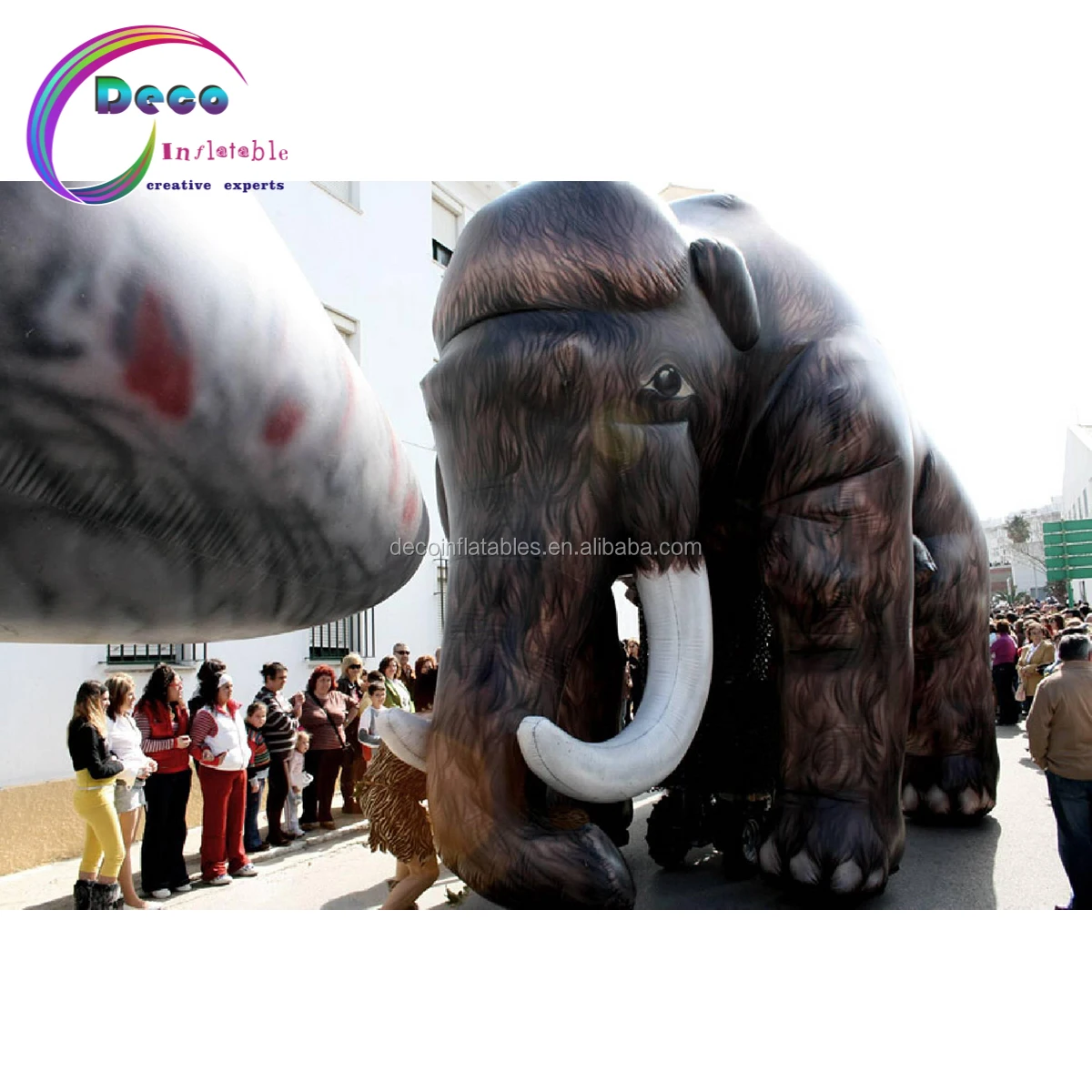 Lifelike Giant Inflatable Mammoth Model - Perfect for Events