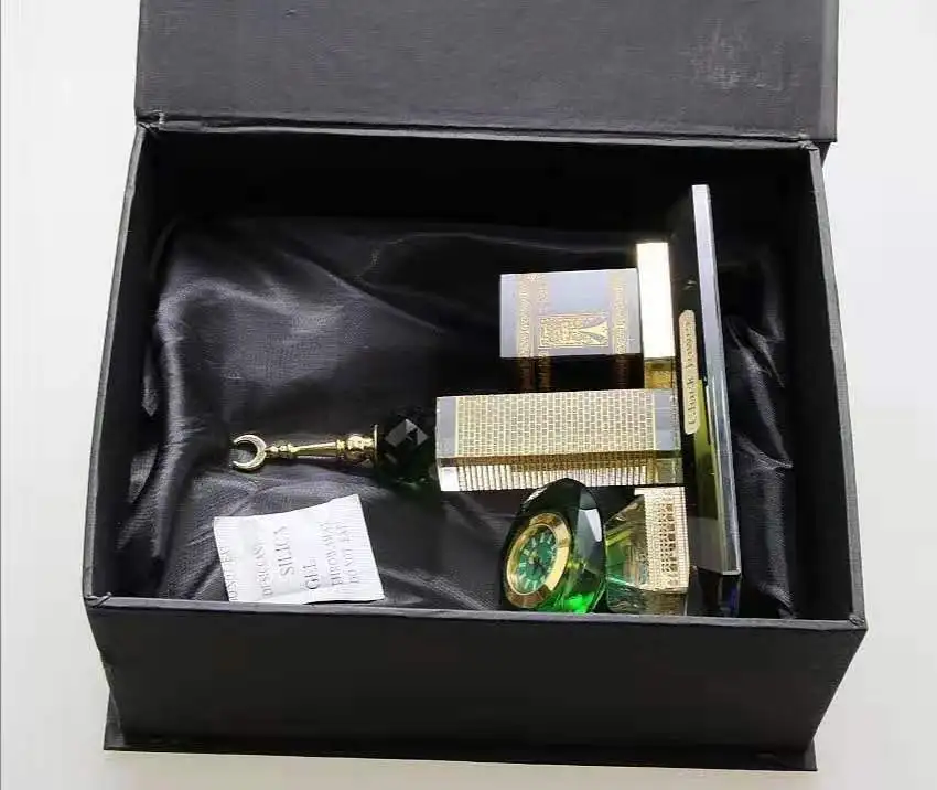 Muslim Arabic Crystal Glass Quran Book - Ramadan Souvenirs