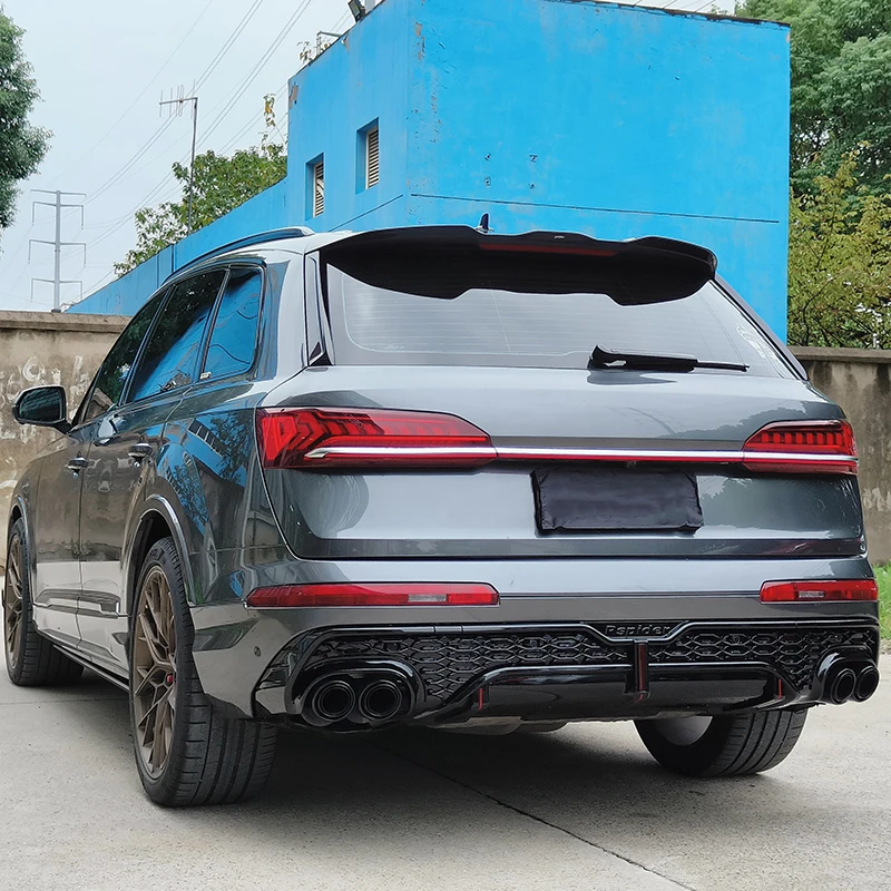 RSQ7 SQ7 Accessories - Black Rear Bumper Lip for Audi Q7