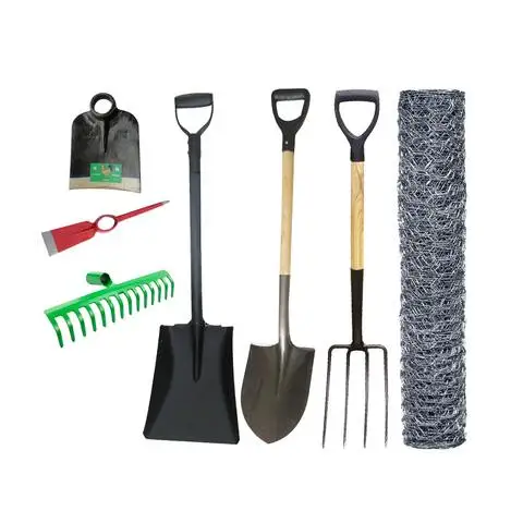 Factory Supply Shovel Fork Sapde Hoe Rake Wire Mesh Garden Farm Tools ...