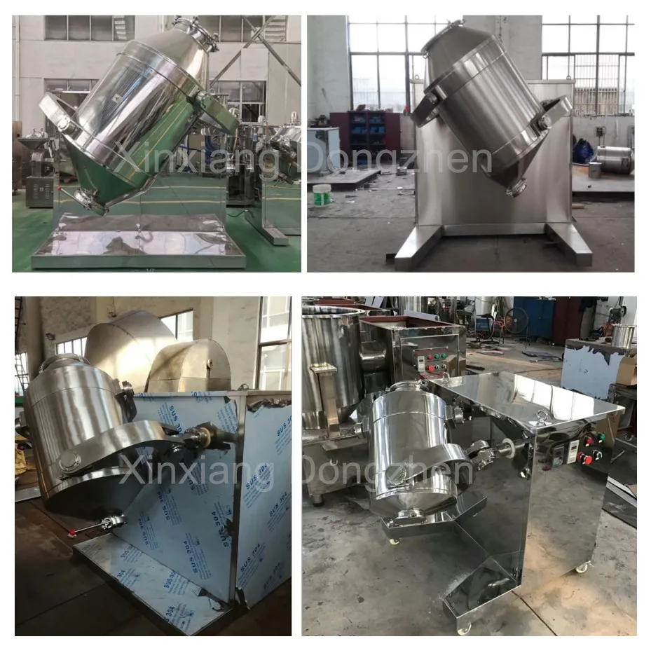 Stainless Steel 3D Swing Rotating Blender for Powder Mixing