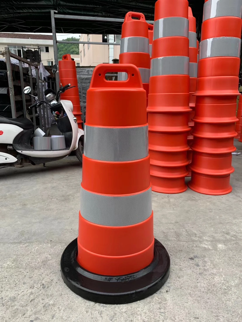 High Quality 1000mm Road Safety Pe Plastic Reflective Barrier Drum ...