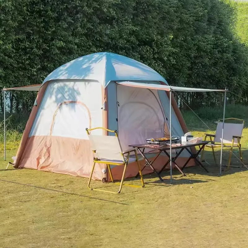 4 Season Glamping Inflatable Camping Tent With 2-4 Persons Waterproof ...