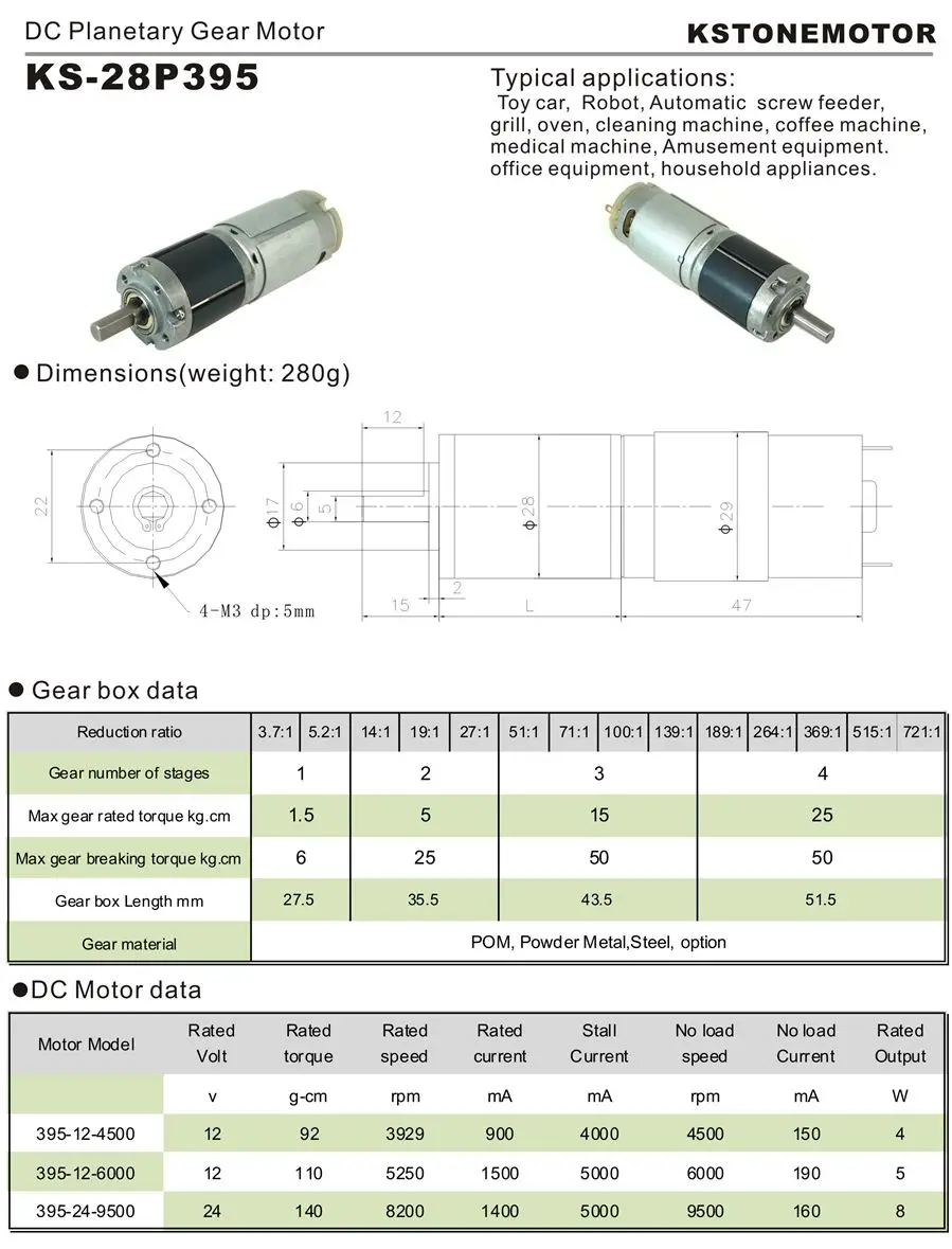 12V Electric Induction Dc Motor 24V High Torque Low Rpm Reductor 390 Dc ...