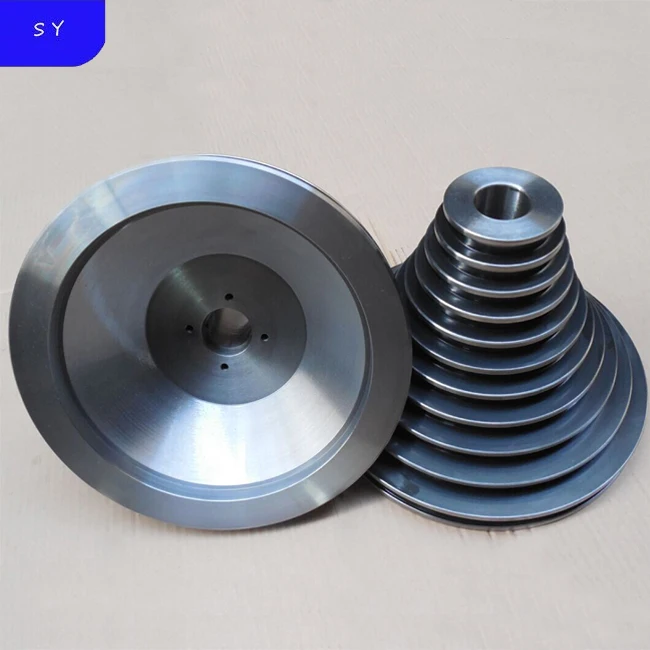 Fine Polish S45c Material Step Cone Pulley For Wire Drawing - Buy Cone ...