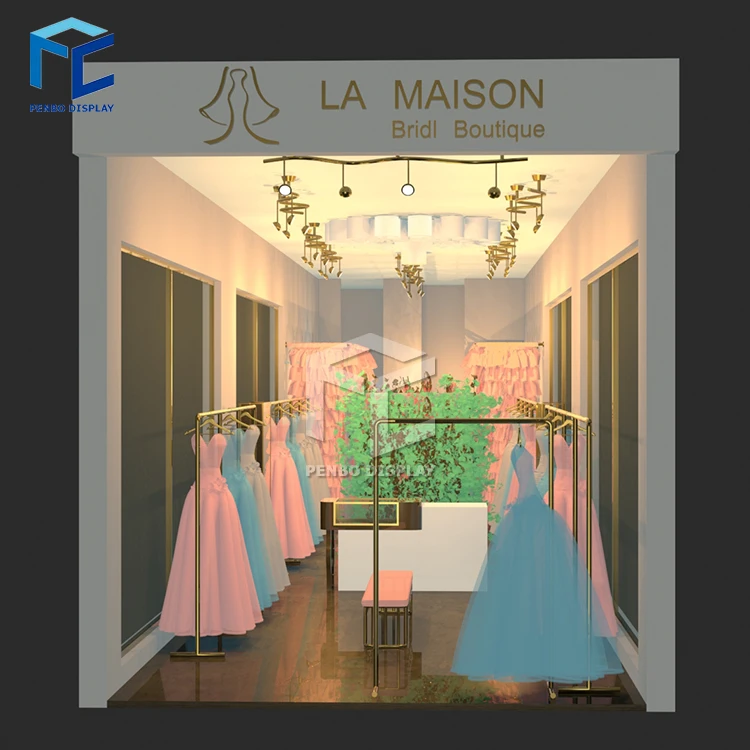 Custom Bridal Store Display Furniture Wedding Dress Display Bridal Shop ...