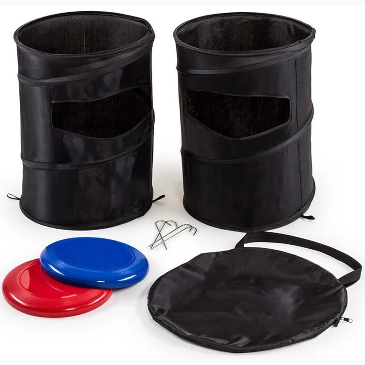 Portable Flying Disc Throwing Target Flying Saucer Disc Frisbe Bucket ...