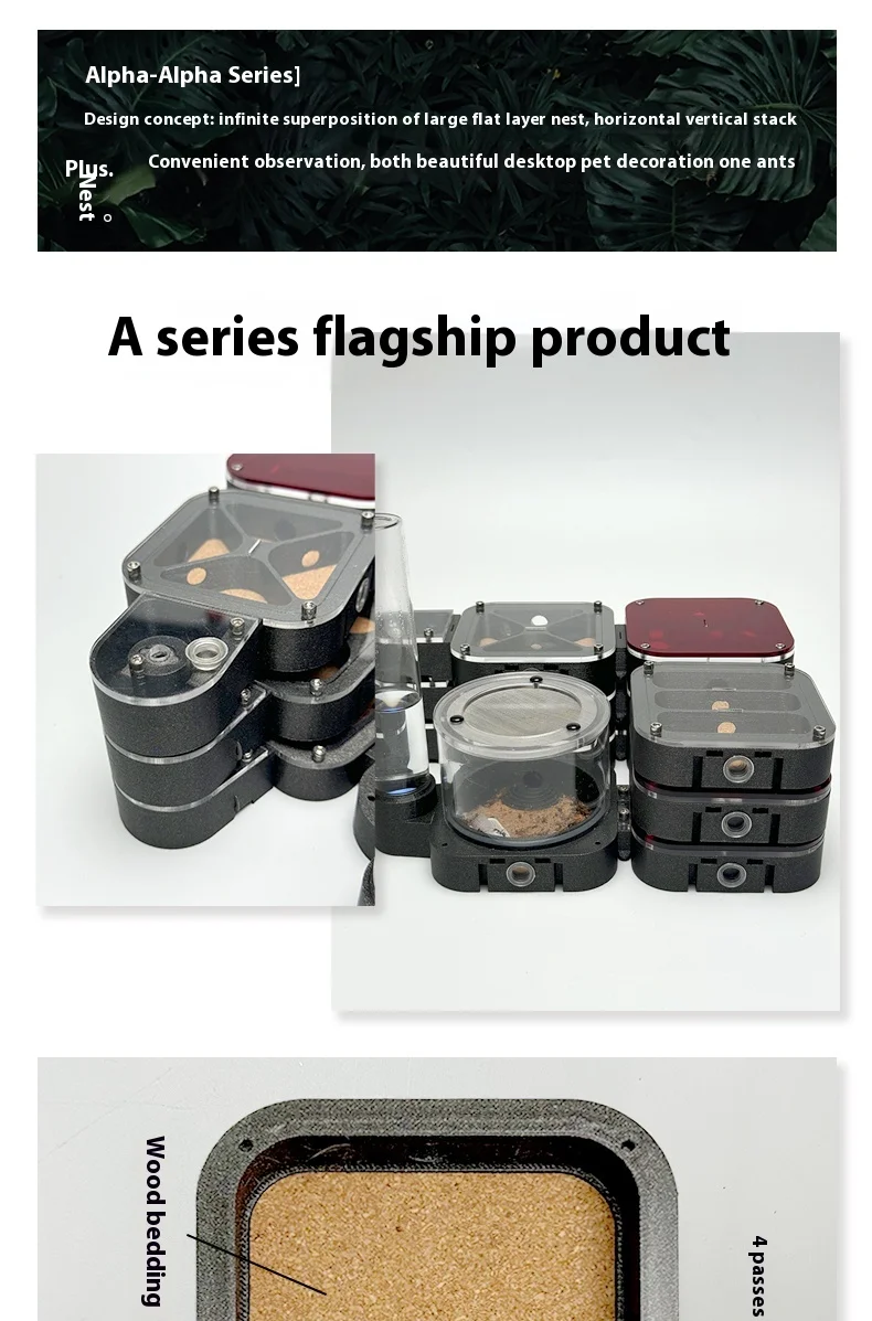 3D Printed Small and Large Rectangular Ant Nest Ecological Box for Ant ...