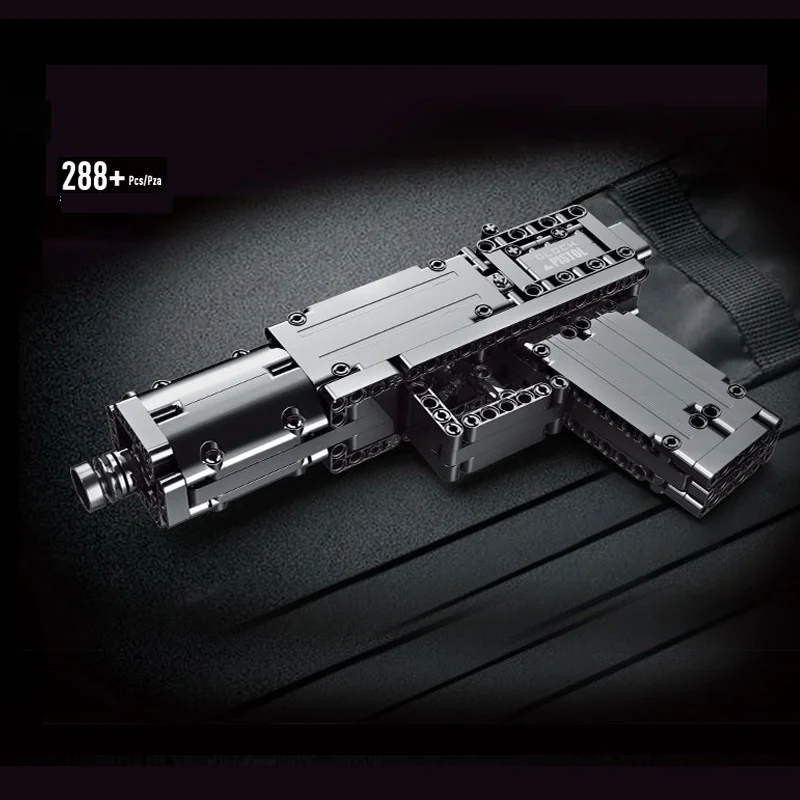 Mould King 14008 Glock Block Pistol Toy Building Sets Diy Gun Blocks ...