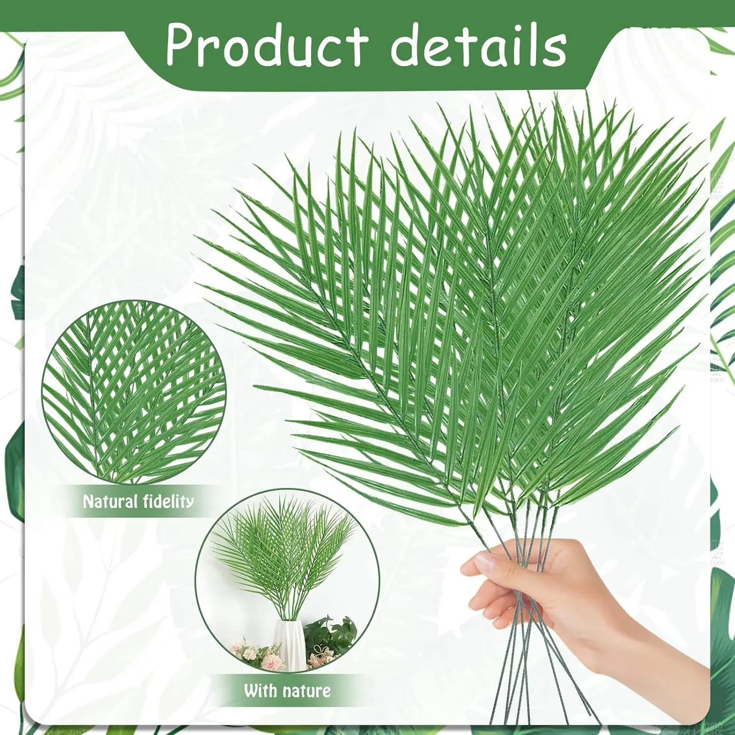 Plastic Artificial Palm Tree Leaves for Home Decoration| Alibaba.com
