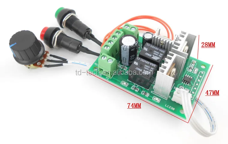 12V Rheostat for DC Motor Speed Control - Positive & Negative
