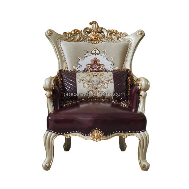 Luxury Rococo Style Italian Rococo Living Room Furniture 1+2+3 With ...