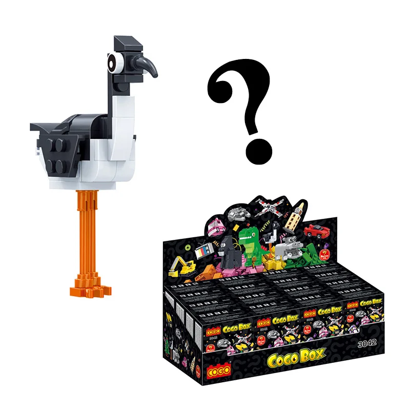 Cogo Christmas Build Block Blind Box Gift Mini Diy Building Blocks Set ...