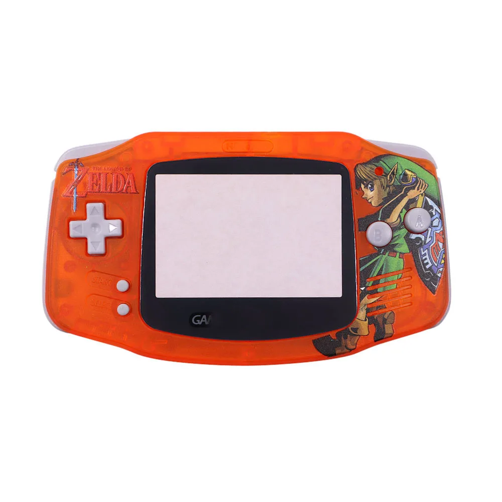 UV Printed Zelda Cartoon Housing for GBA Shell with Buttons