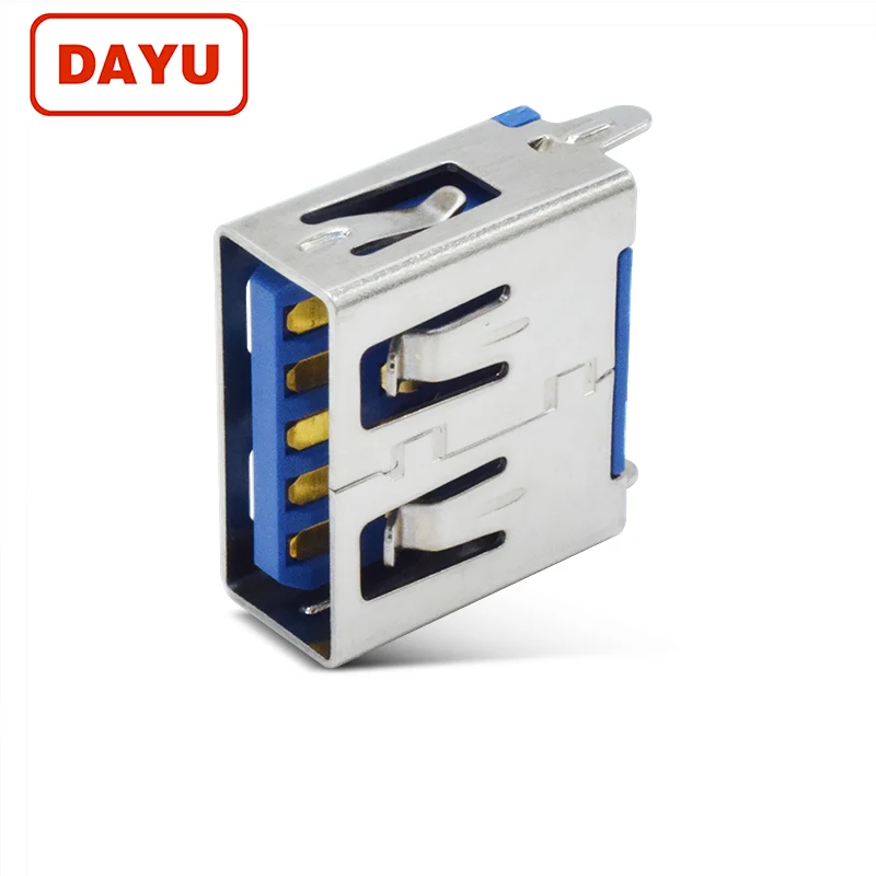 10mm A Type Usb Female Connector 180 Vertical Usb 4 Pin Jack Pcb Board ...