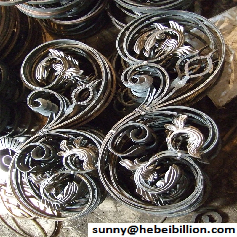 Sand Blasting Wrought Iron Rosettes For Staircase Railigns - Buy ...