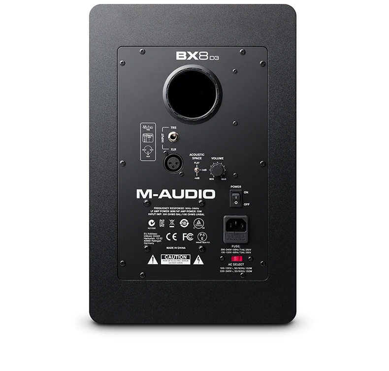 M-Audio BX8 D3 8 Inch Active Studio Monitor Speakers for Professional ...