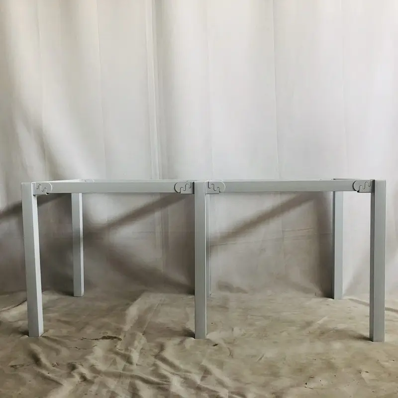 Completely Knock Down Rectangular Metal Table Frames Office Meeting ...