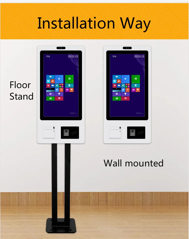 Gas Station Self Checkout Service Machine Touch Screen Kiosk Pos/nfc ...
