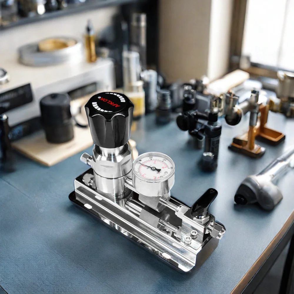 Single Meter Nitrogen Gas Cylinder Regulator with 6mm (1/4) Clamp Panel ...
