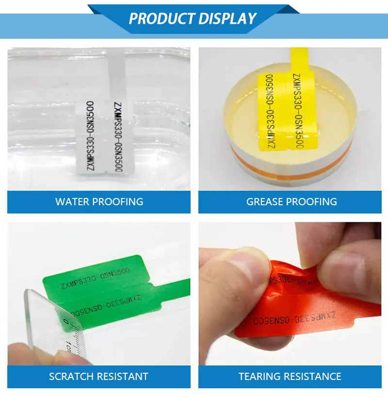 A4 Printable Cable Labels P-type Waterproof and Sun-proof Blank ...