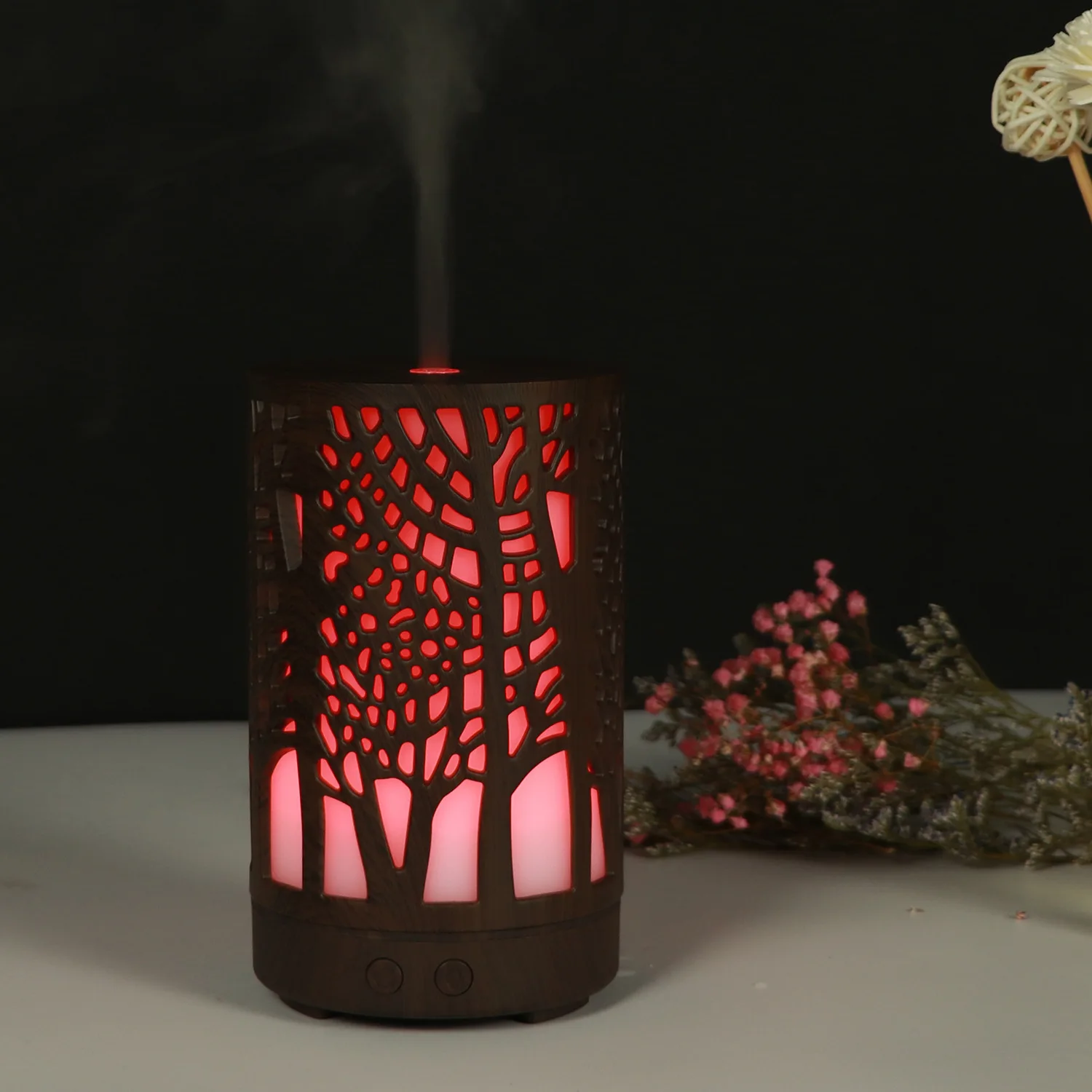 100ml New Room Tree Wood Decorative Mini Aroma Diffuser Essential Oil ...